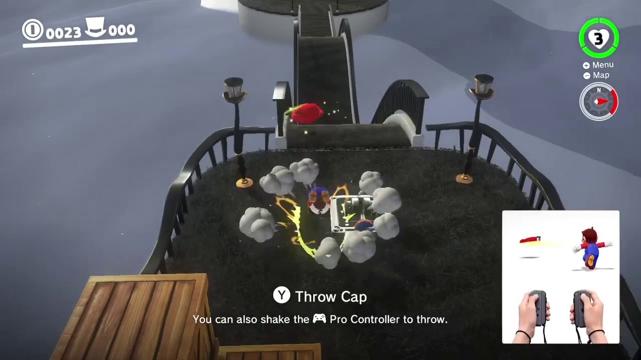 Cap kingdom frog skip in Super Mario Odyssey - YouTube
