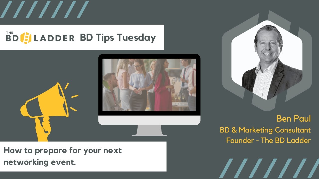 How to prepare for your next networking event BD Tips Tuesday - YouTube