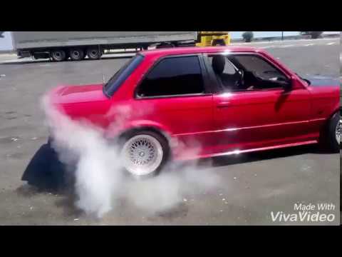 BMW E30 Lastik Yakma