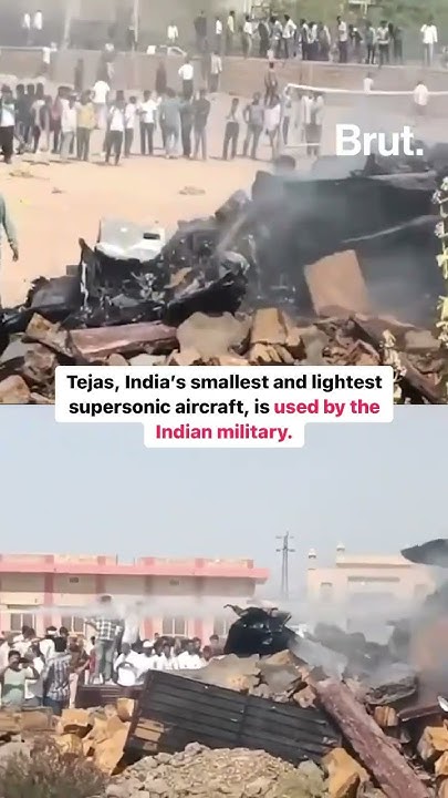 Tejas fighter jet crashed for the first time in 23 years in Rajasthan's Jaisalmer. - YouTube