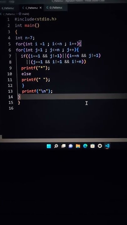 Pattern In C language || C symbol Pattern in programming. - YouTube