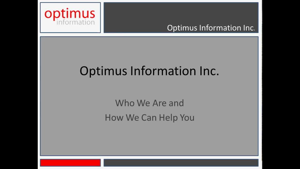 Optimus Information Software Development Testing BI And Mobile optimus-information-software-development-testing-bi-and-mobile