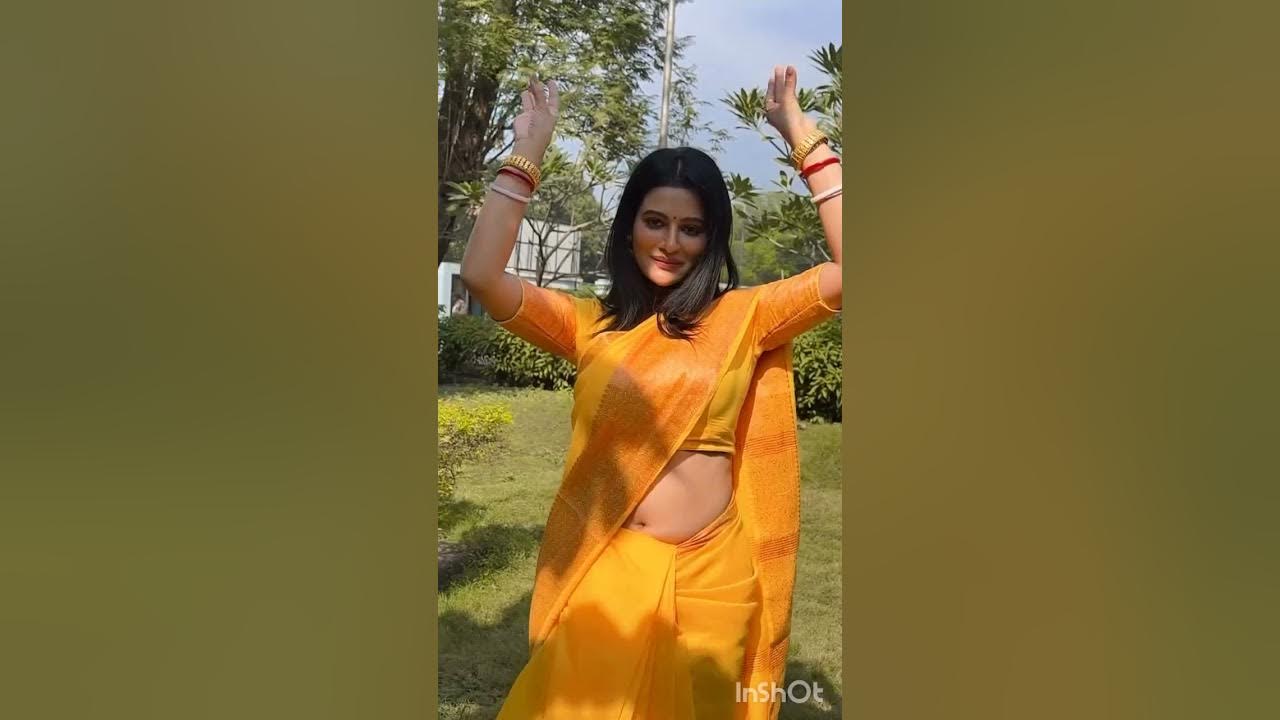 Ushasi Roy Kolkata Model, Actress Hot Navel Show in Saree...Hoichoi actress hot show - YouTube