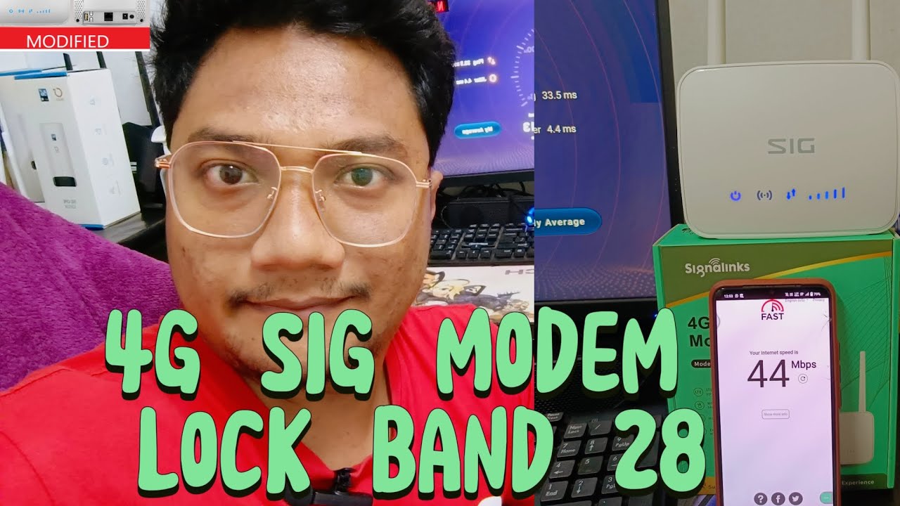 Modem wifi SIG 4g lock band 28 | part 1 - YouTube