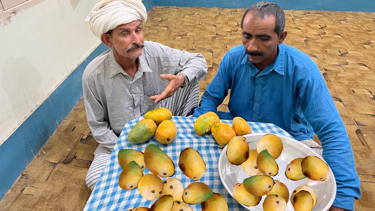Mangoes eating challenge fresh mango healthy food - YouTube