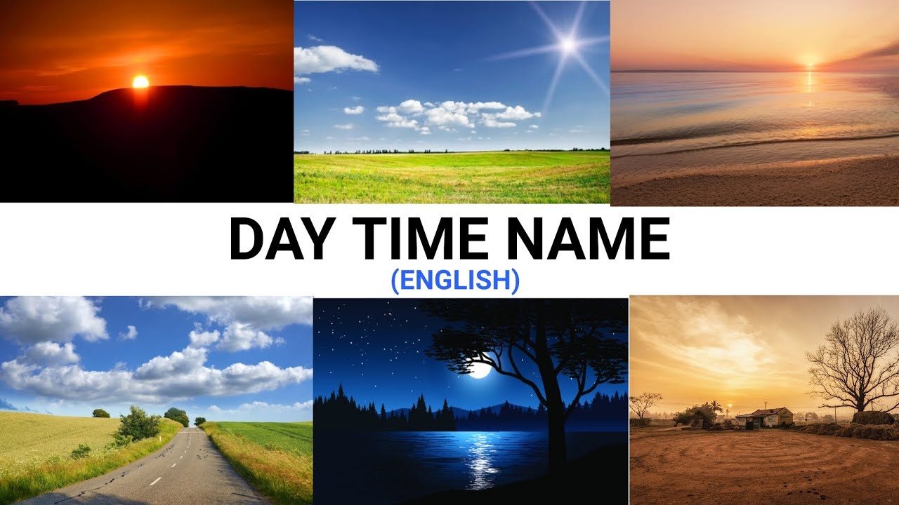 Day time name in English/ day time name/ day time vocabulary - YouTube
