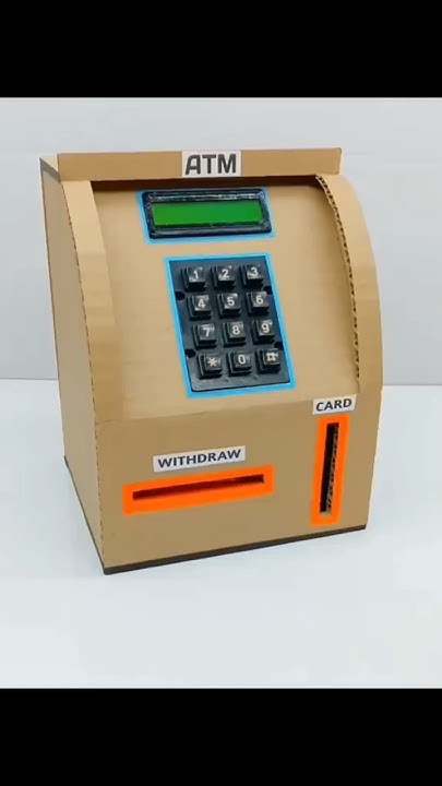 Mini ATM Machine | How To Make Personal ATM Machine With Cardboard Projects #shorts - YouTube