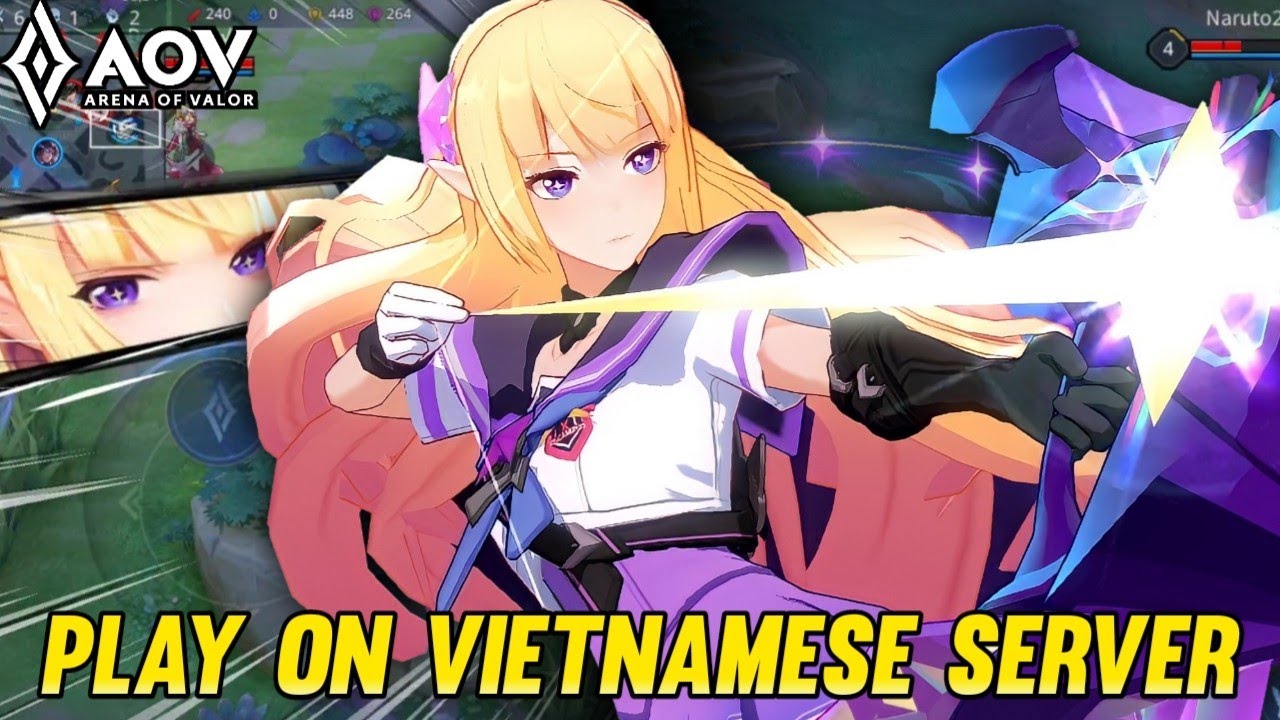 AOV : TEL'ANAS DIMENSION BREAKER GAMEPLAY | PLAY ON VIETNAM SERVER ...