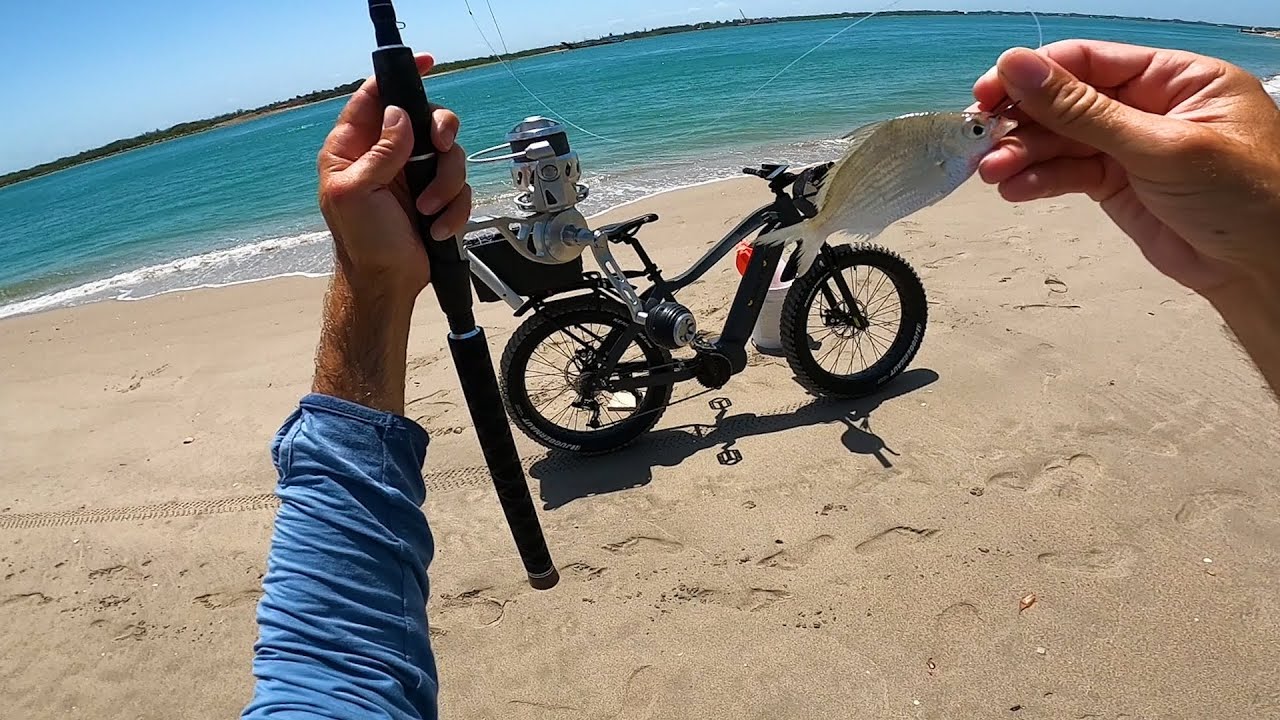 Beach Bike Surf Fishing With Live Mojarra - Sight Fishing and Float ...
