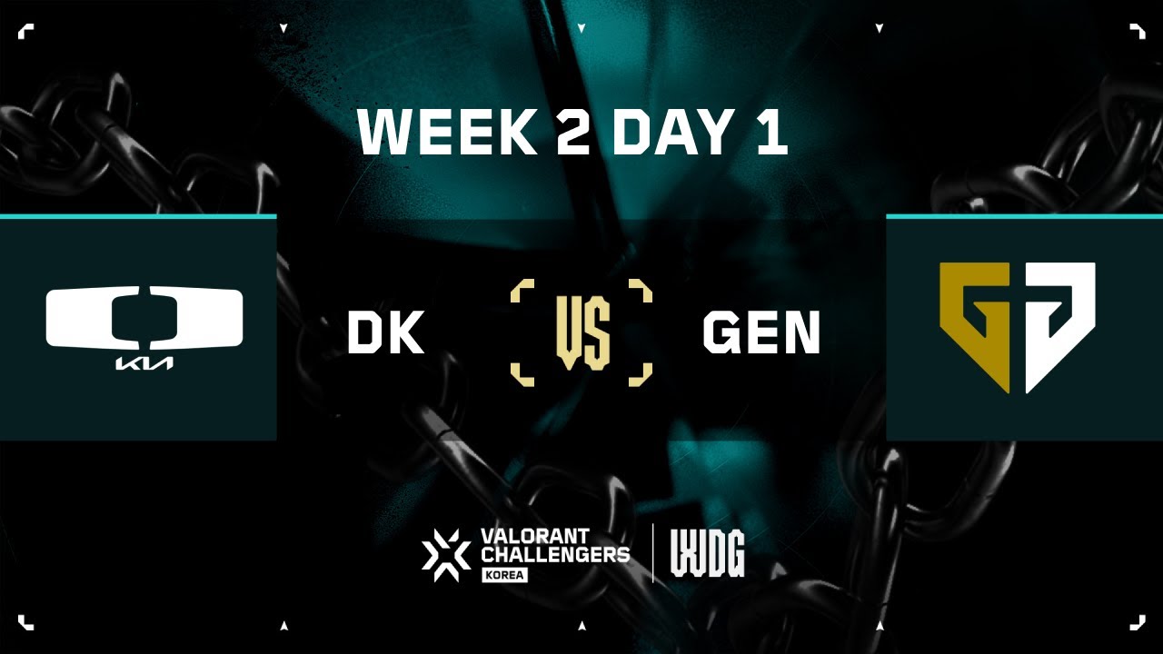 DK vs GEN | 2주차 1일 | 2025 WDG 발로란트 챌린저스 코리아 스플릿 2 - YouTube