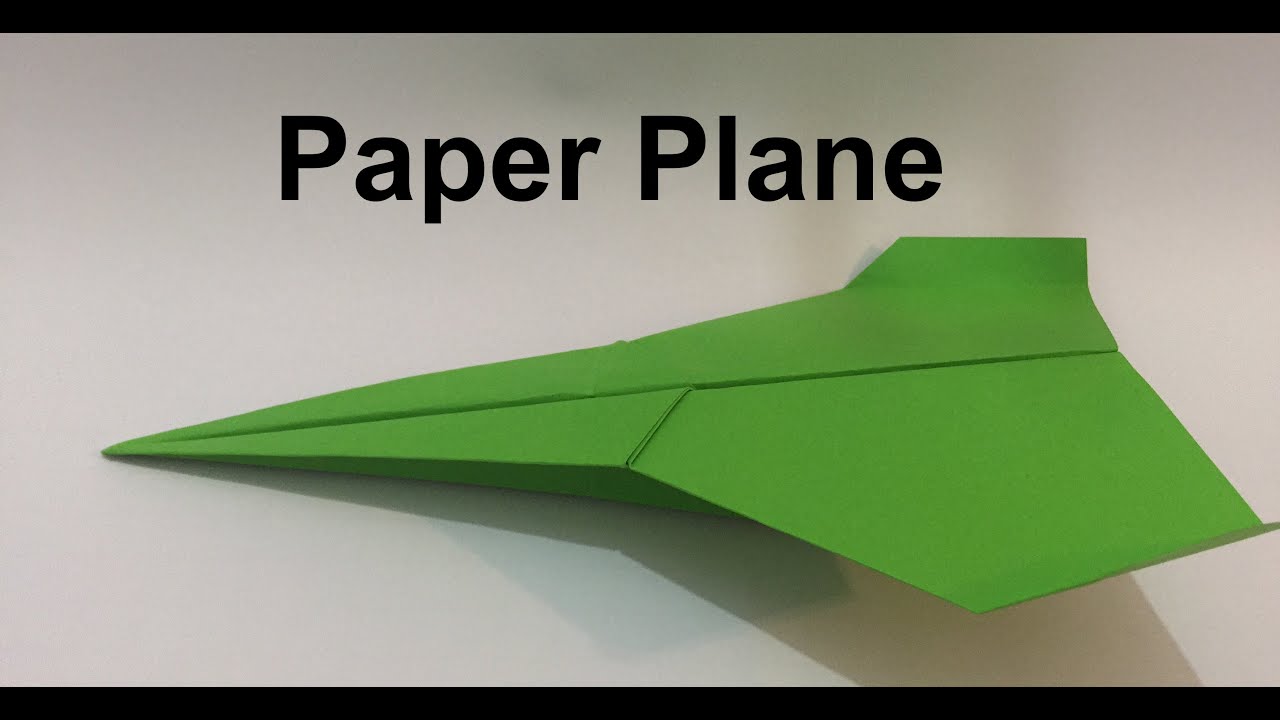 How To Make A Paper Plane That Flies Fast And Far YouTube How To Make A Paper Plane That Flies Fast And Far YouTube