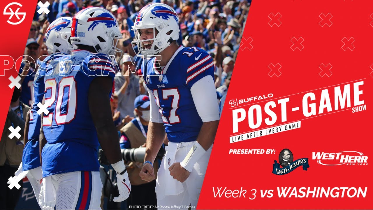 Buffalo Bills Washington Football Team Post Game Week 3 - YouTube