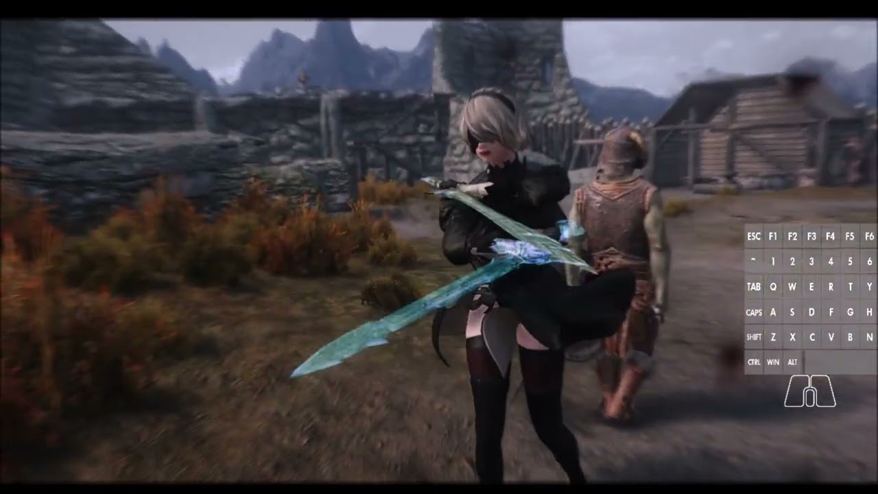 PC SKYRIM T_KUKU's animation :Dual wielding Finished cutting paired ...
