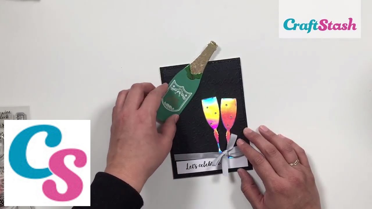 Champagne Kinetic Card Tutorial Using Apple Blossom Dies - YouTube