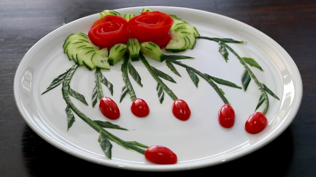 How to Make Tomato Rose Decoration Ideas - Christmas Party Food Ideas ...