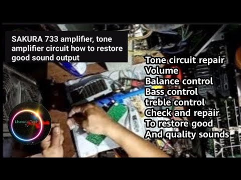 SAKURA 733 amplifier, TONE CIRCUIT AND EQ SECTION CIRCUIT recondition ...
