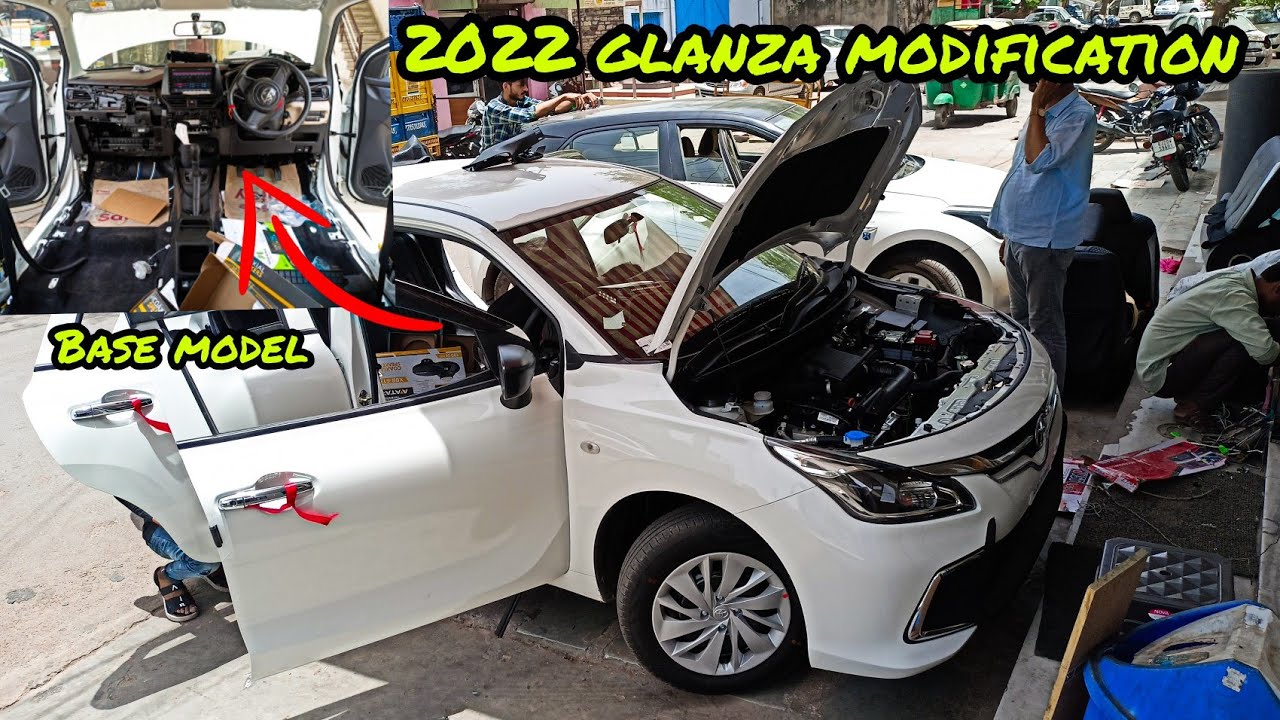 Glanza 2022 model modification/modified glanza base model!! - YouTube