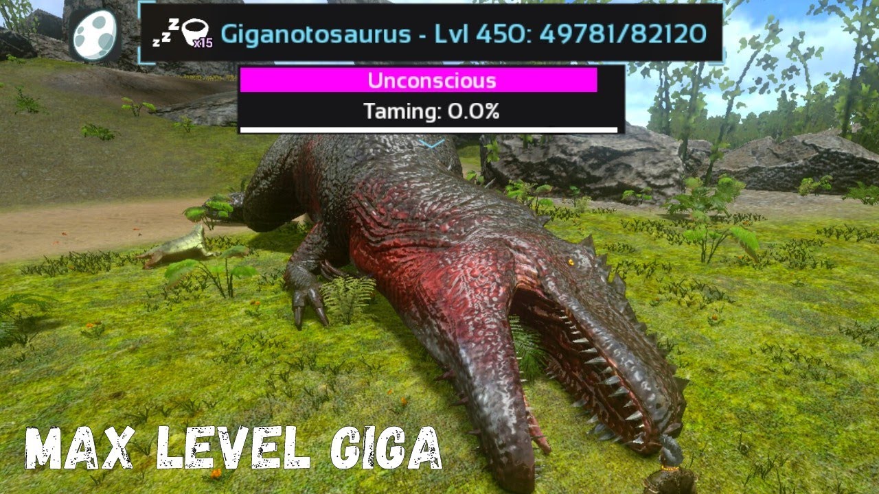 TRAPPING AND TAMMING GIGA MAXIMUM LEVEL |ARK SURVIVAL EVOLVED MOBILE ...