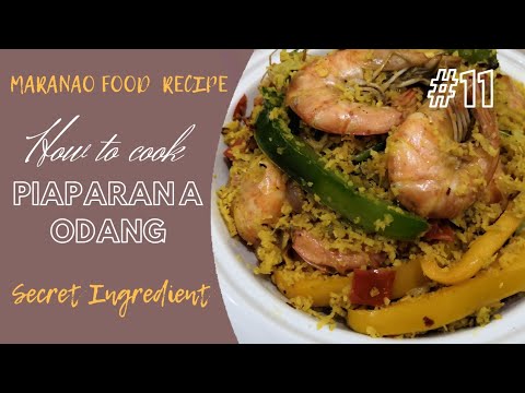 Meranaw Piaparan a Odang Recipe || Regional Food - YouTube