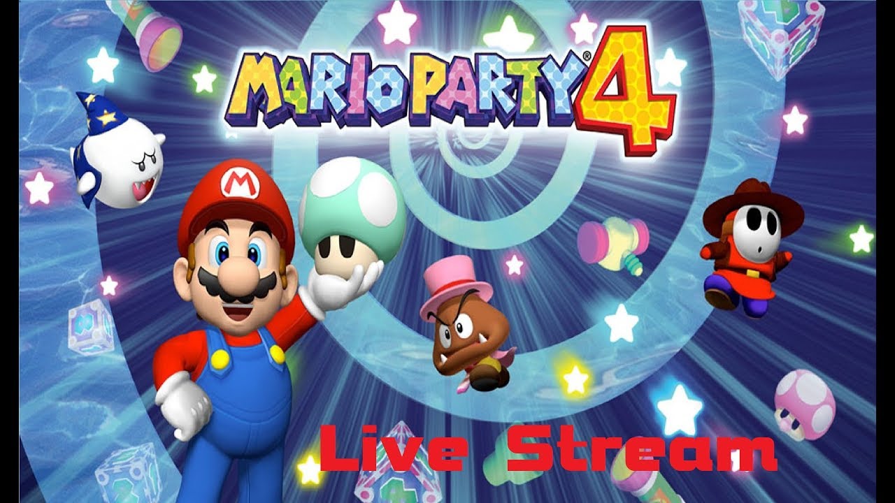 4-Player Mario Party Live Stream - YouTube