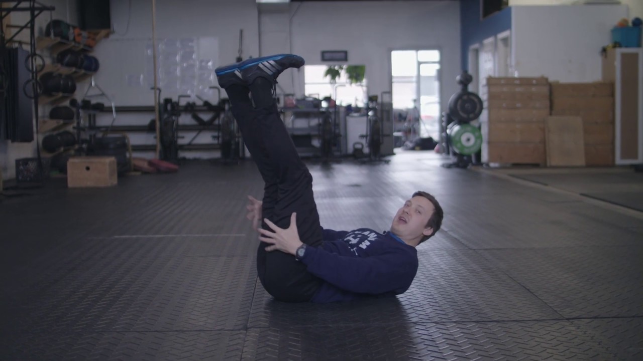 My Favorite Active Hamstring and Calf Mobility Drill: Supine Toe Reach Hold - YouTube
