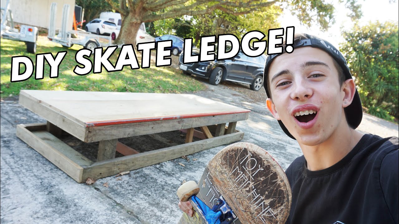 How I made a DIY skate ledge FOR FREE! - YouTube