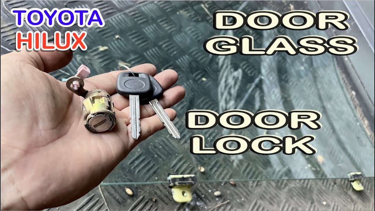 HOW TO REPLACED DOOR GLASS and DOOR LOCK TOYOTA HILUX - YouTube