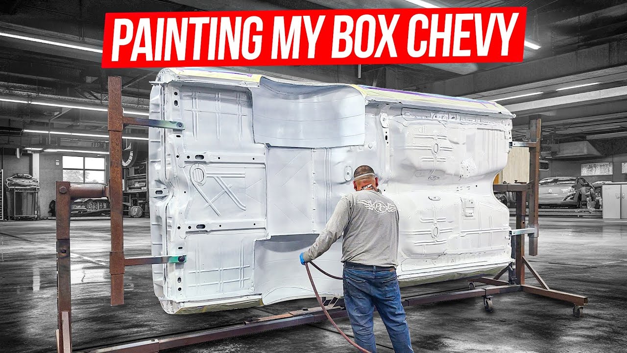 GETTING MY FRAME OFF BOX CHEVY CUSTOM PAINTED - YouTube