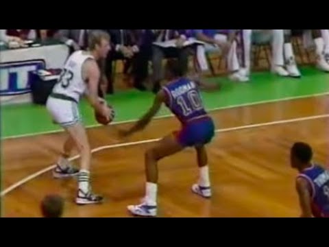 Larry Bird takes Dennis Rodman to SCHOOL (4/1/1988)