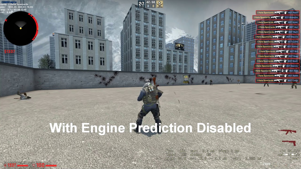 CS:GO Engine Prediction And Its Benefits - YouTube