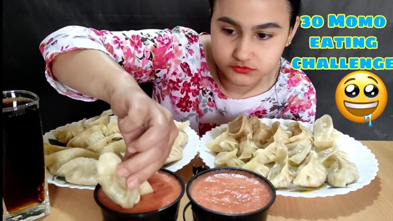 30 Momo Eating Challenge😋😋ll mukbang+asmr - YouTube