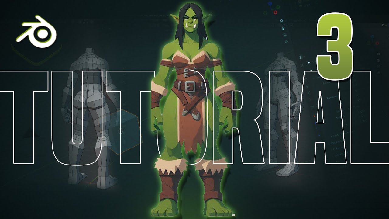Como Modelar uma Orc Low Poly no Blender | Tutorial para Jogos 3D PARTE ...