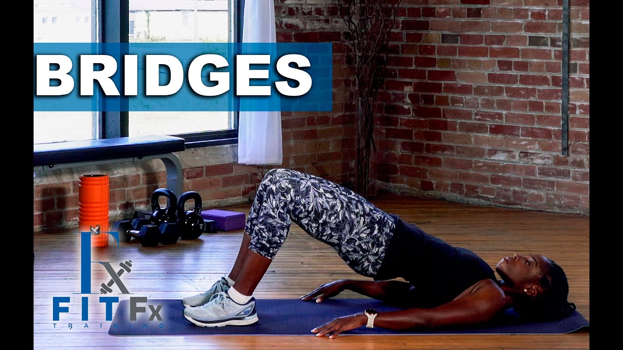 Glute Bridge Tutorial | Strengthen Glutes, Hamstrings, Improve Hip ...