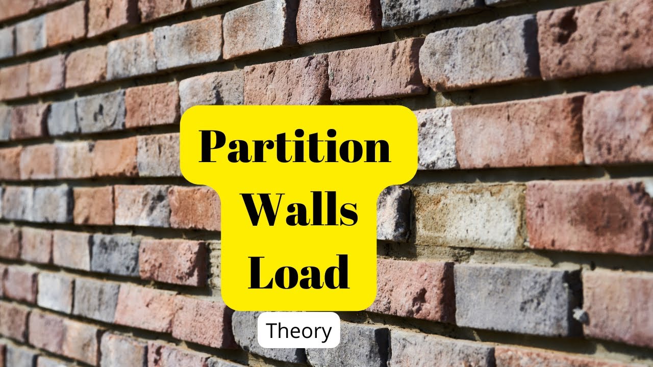 Partition Walls Load in Structural Analysis and Design - YouTube