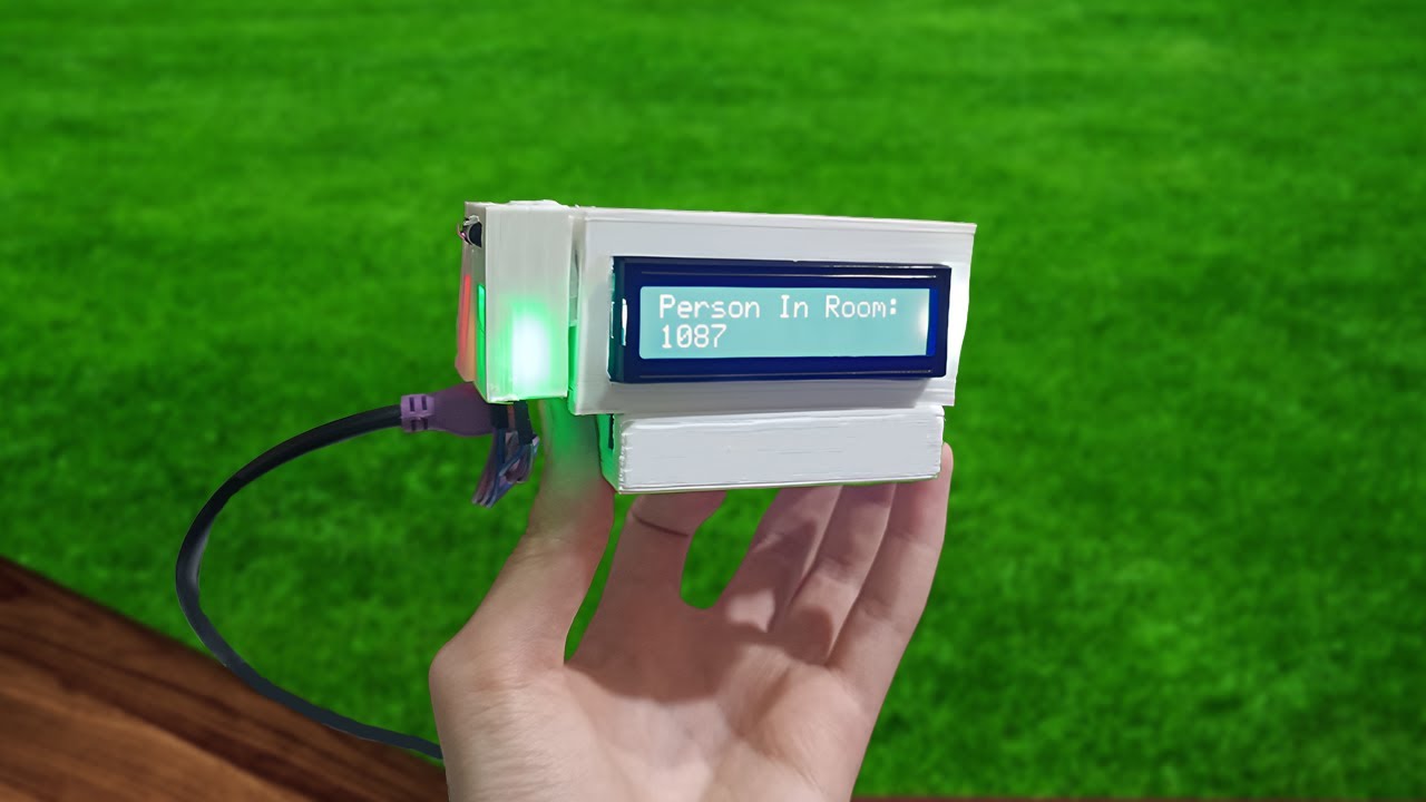 Making a people counting device | Know the number of people - YouTube