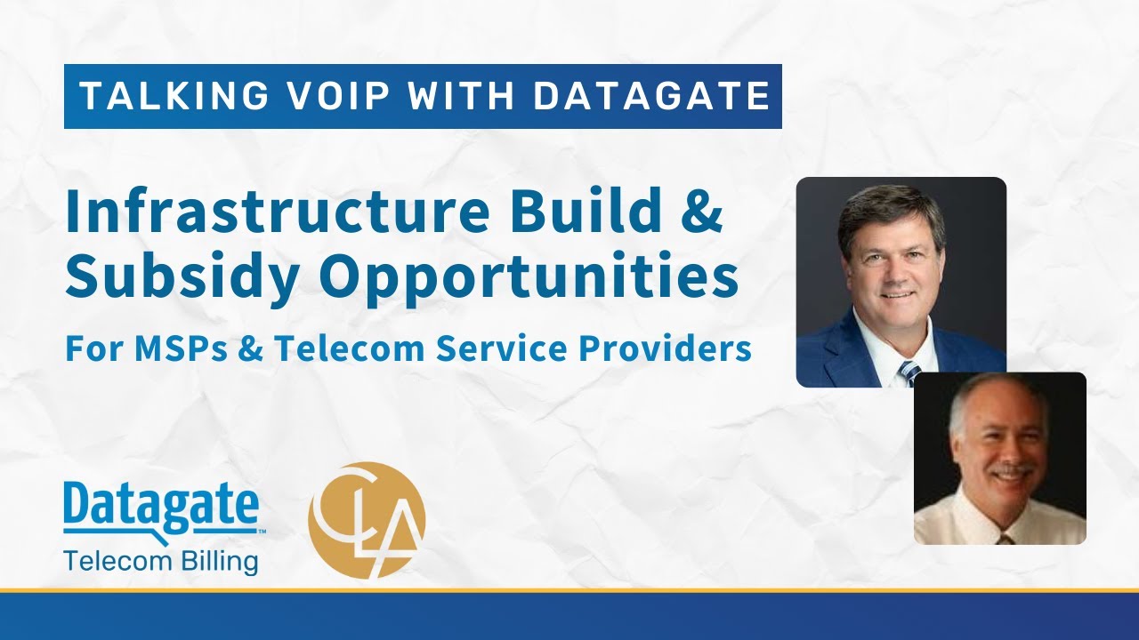 Infrastructure Build & Subsidy Opportunities For MSPs & Telecom Service ...