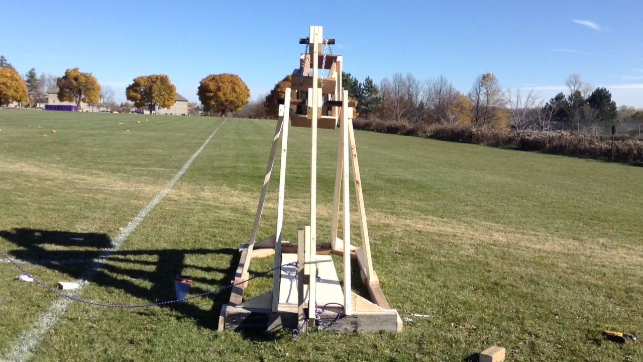 EPIC TREBUCHET PUMPKIN LAUNCH! - YouTube