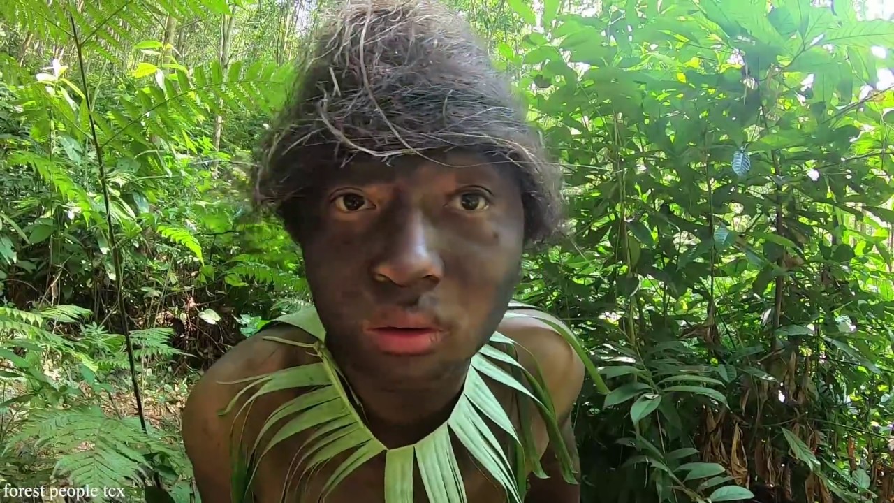 Primitive Life : Ep 5 - Forest people stole grilled fish from the ...