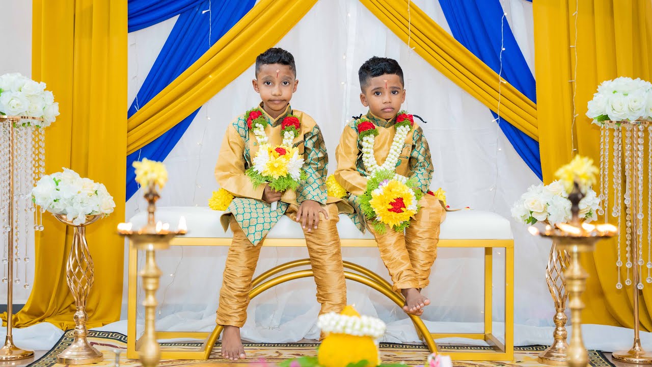 Divyan Sai & Thiren Sai Ear Piercing Ceremony Highlight - YouTube