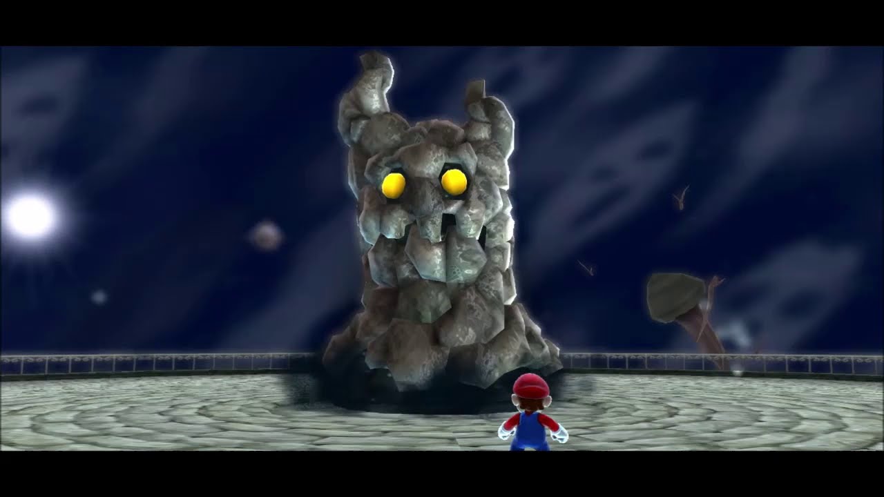 Super Mario Galaxy HD Boss 9 - Bouldergeist - YouTube