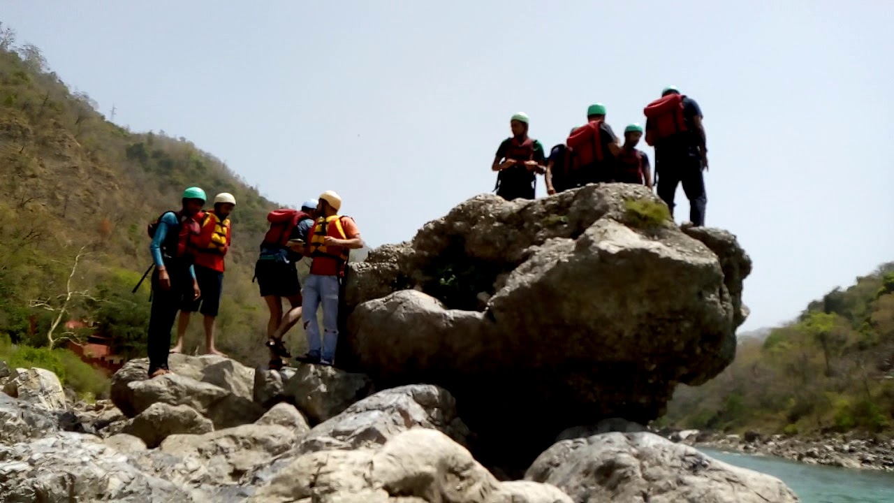 Cliff Jump with Back Salto and back flip mixture - YouTube