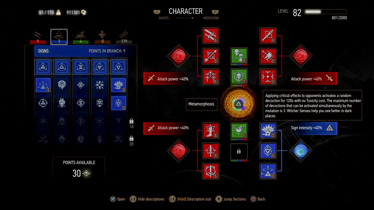 The Witcher 3 crossbow +Axii build - YouTube