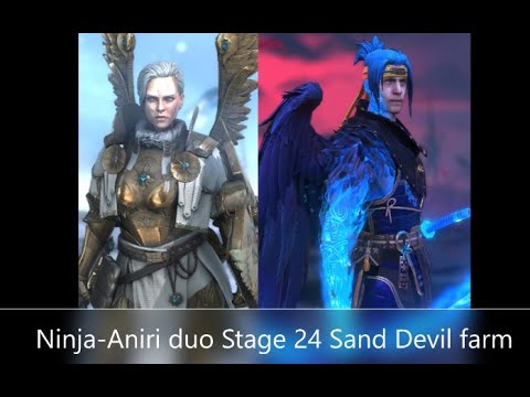 Rebuilt Godseeker and Ninja to farm Stage 24 of Sand Devil | Raid ...