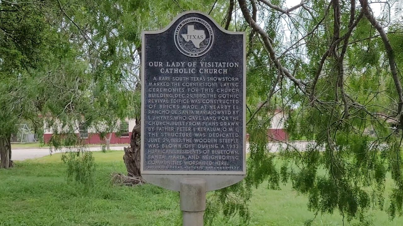 historical marker east of Santa Maria, Texas. - YouTube