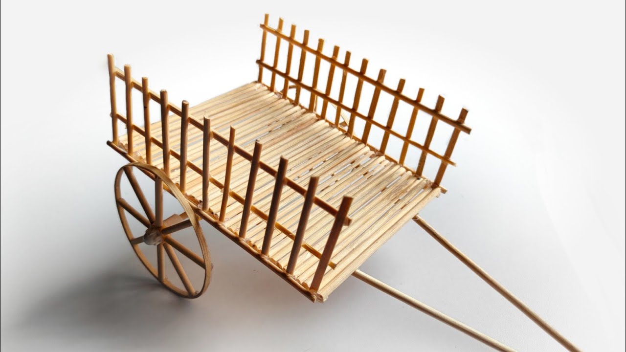 wood stick se bail gadi kaise banaye - YouTube