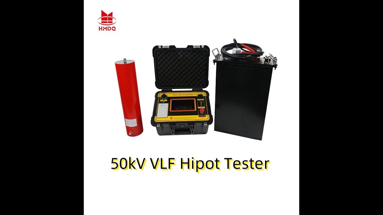 VLF 50kV wire connection+operation - YouTube