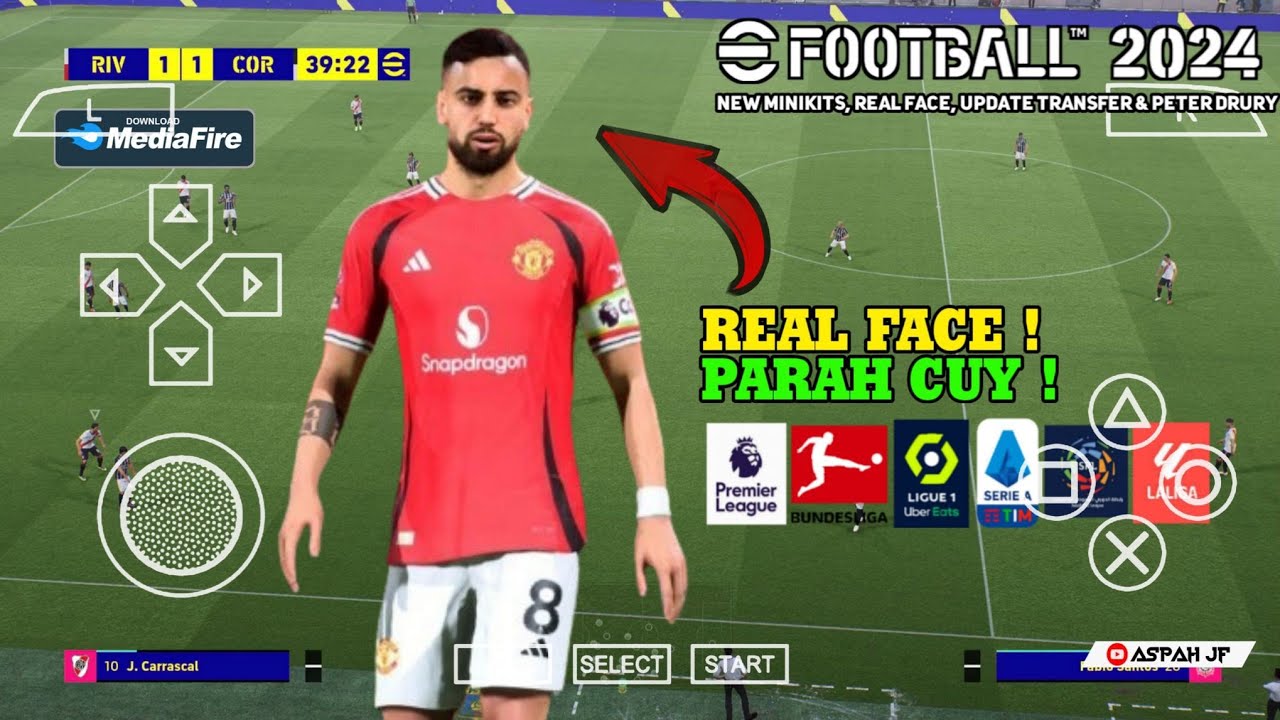 Efootball PES 2024 PPSSPP FULL UPDATE LIGA EROPA &ARAB MIRIP PS 5 HAIGH ...