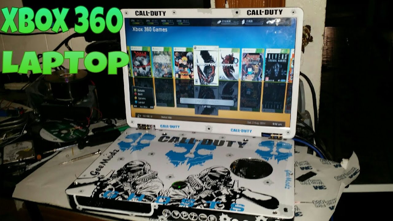 Updated Xbox 360 Laptop Showcase - YouTube