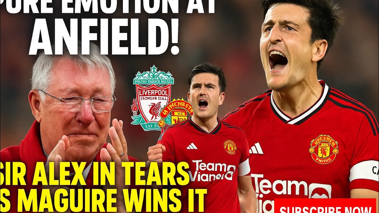 🚨: PURE EMOTION AT ANFIELD! 😱 SIR ALEX FERGUSON IN TEARS AS MAGUIRE’S ...