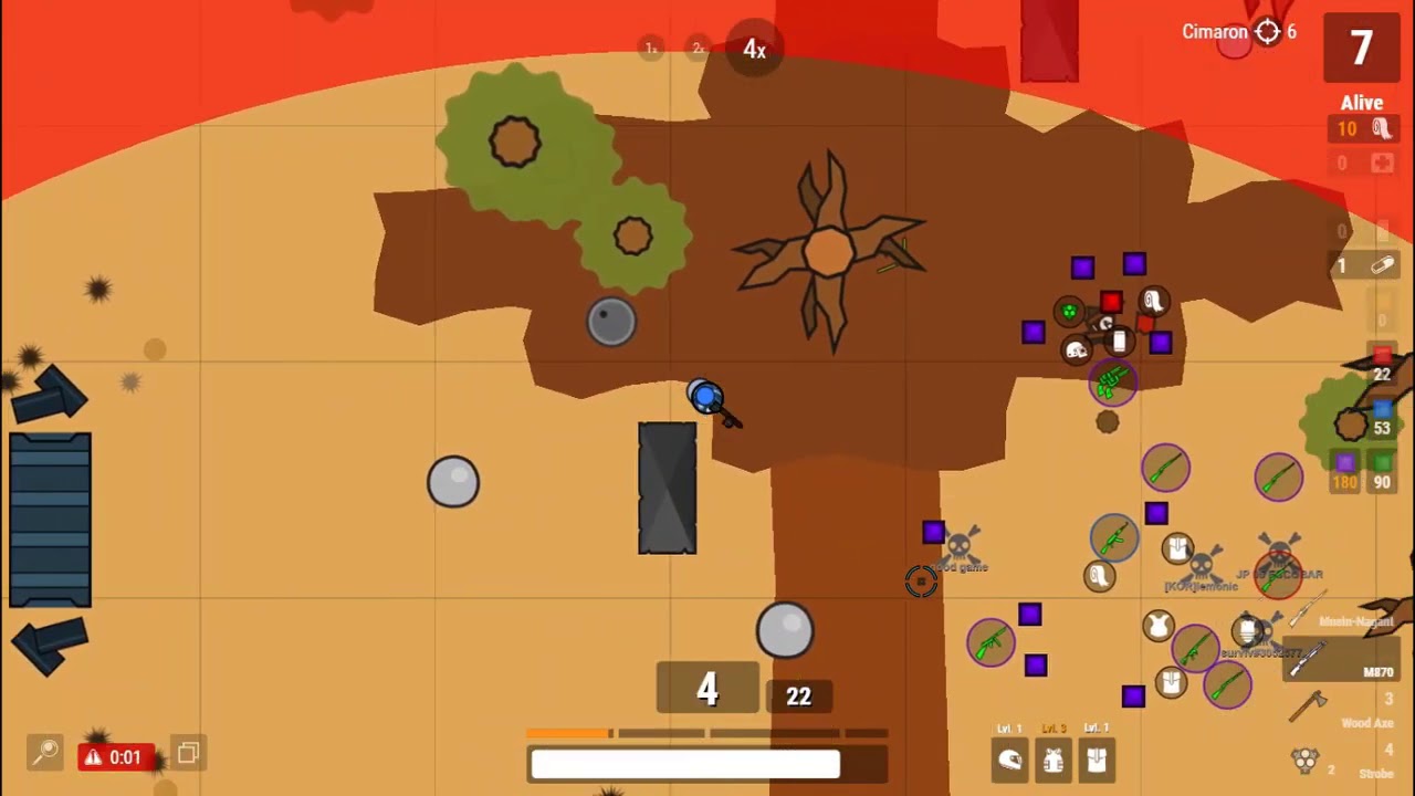 surviv.io desert mode gameplay - YouTube